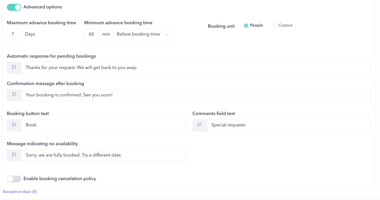 How to set up the on-demand booking system for a spa